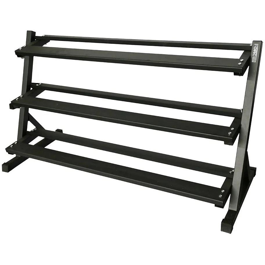 Force USA 3 Tier Rubber Hex Dumbbell Rack | Active Fitness Store