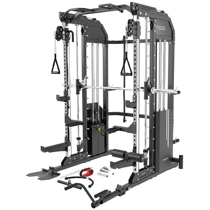Mbell 3 in 1 Commercial Smith Machine, Power Rack and Functional ...