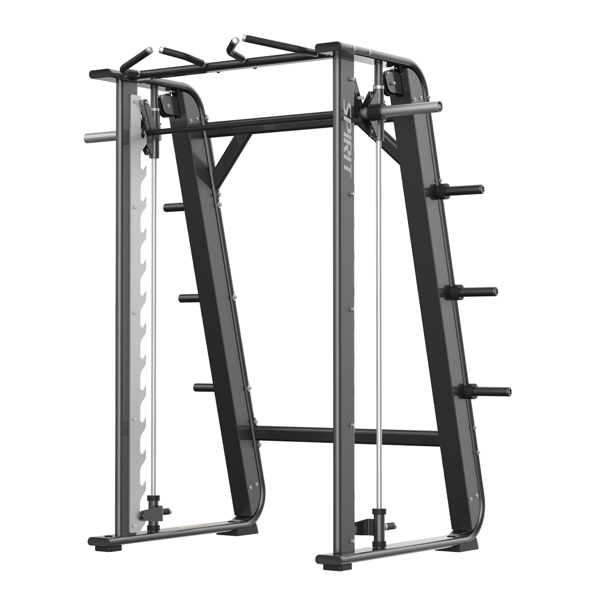 Spirit Fitness Heavy-Duty Smith Machine | Adjustable Safety Stops ...