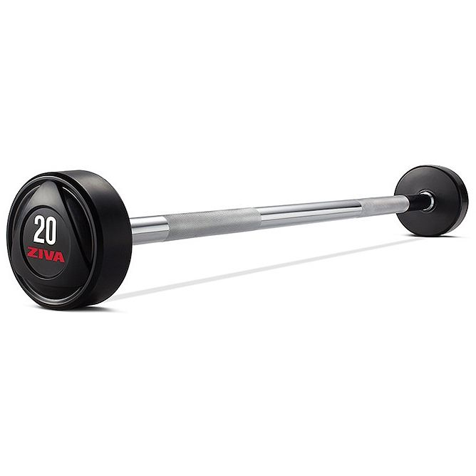 Ziva SL Solid Steel Virgin Rubber Barbell Barbell Sets & Weight Sets