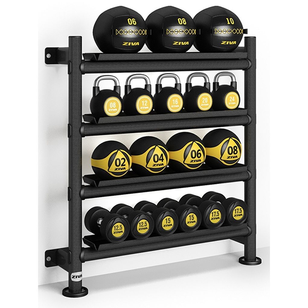Ziva SL Wall-Mounted Universal Storage Rack Weight Racks & Storage