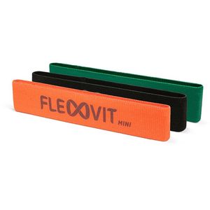 FLEXVIT Elastic and Robust Loop | Set of 3 - Orange Green Black ...