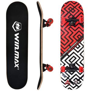 Winmax Skateboard 9 Ply Double Deck, 50 x 36 mm PU Wheel | Active ...